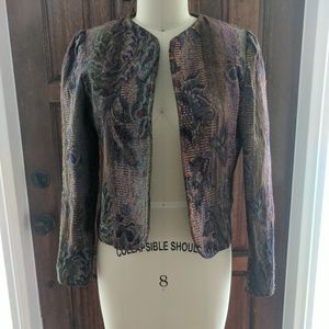 Jackets & Coats | Vintage Tapestry Crop Jacket | Poshmark